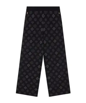 Casablanca Letter-patterned Casual Pants - Black