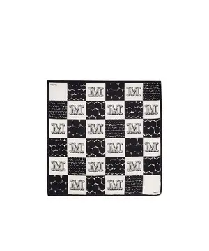 Max Mara Logo Printed Shawl - Black