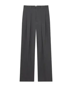 Casablanca Pleated Detail Casual Pants - Grey