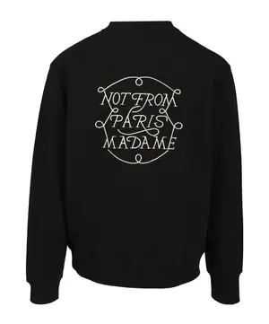 Drole De Monsieur Slogan Crewneck Sweatshirt