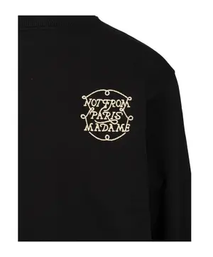 Drole De Monsieur Slogan Crewneck Sweatshirt