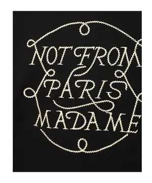 Drole De Monsieur Slogan Crewneck Sweatshirt