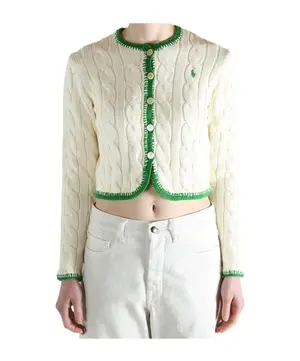 Polo Ralph Lauren Cable Knit Crew Neck Cardigan