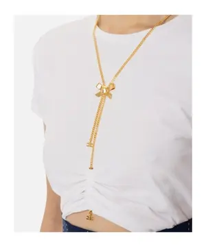 Elisabetta Franchi Bow Detail Necklace T-shirt