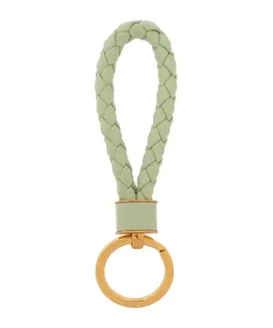 Bottega Veneta Intreccio Key Ring - Nude
