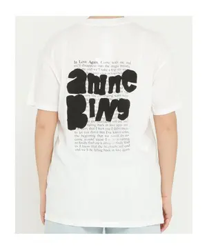 ANINE BING Round Neck Short Sleeve T-shirt