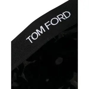 TOM FORD Floral-print Logo-waist Thong