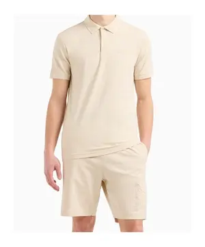 EA7 Raised-logo Polo Shirt