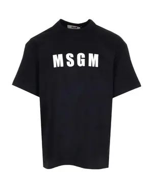 MSGM Logo Longline T-shirt - Black