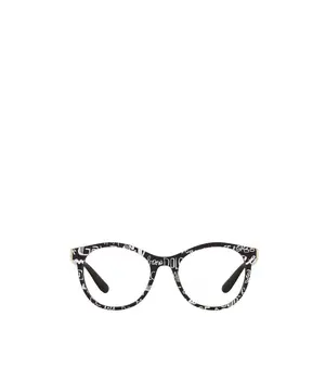 Dolce & Gabbana Monogram Round-frame Sunglasses - Black