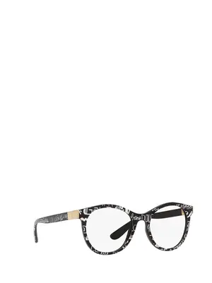 Dolce & Gabbana Monogram Round-frame Sunglasses