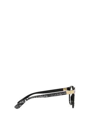 Dolce & Gabbana Monogram Round-frame Sunglasses