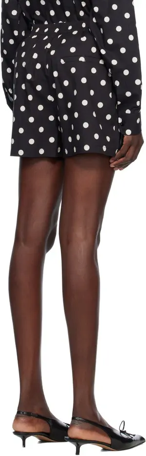 Moschino Polka Dot Elasticated Waist Shorts - Black
