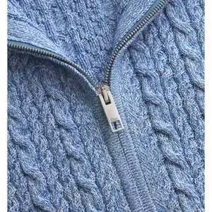 Dior Hooded Zipper Knit Sweater