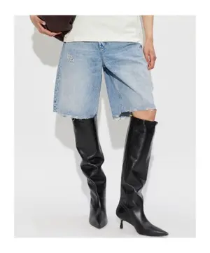 ALLSAINTS Denim Shorts With Belt Loops