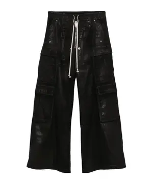 Rick Owens Double Cargo Jumbo Belas Trousers - Black