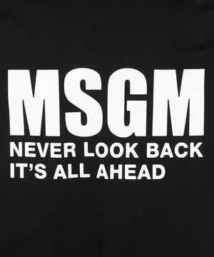 MSGM Logo Printed Crewneck T-shirt