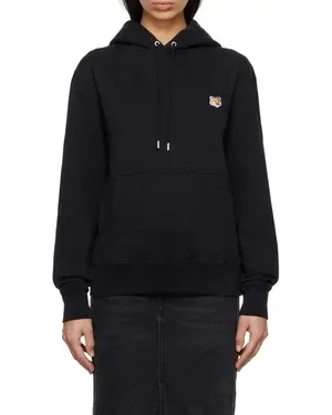 Maison Kitsuné Fox Head Patch Drawstring Hoodie