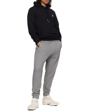 Maison Kitsuné Fox Head Patch Drawstring Hoodie