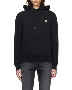Maison Kitsuné Fox Head Patch Drawstring Hoodie