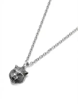 Gucci Tiger Head Makes Old Necklaces - Silver