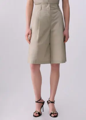 Liu Jo Poplin Bermuda Shorts