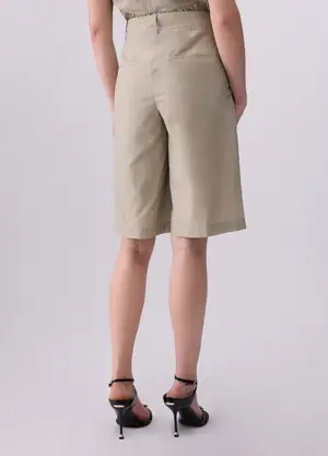 Liu Jo Poplin Bermuda Shorts