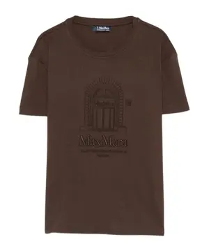 Max Mara Round-neck Short-sleeved T-shirt - Green