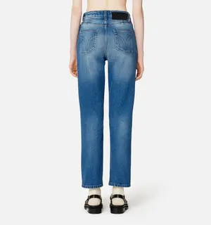 AMI Paris Logo Patch Straight-leg Jeans