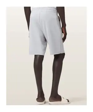 ALLSAINTS Helix Raw-cut Drawstring Shorts - Soft Ash