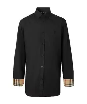 Burberry Logo Embroidered Button-up Shirt