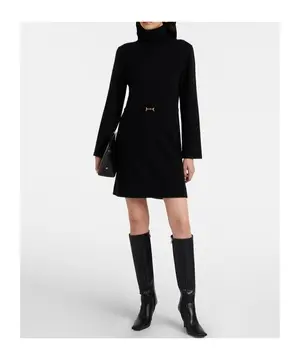 Rixo High-necked Knitted Dress