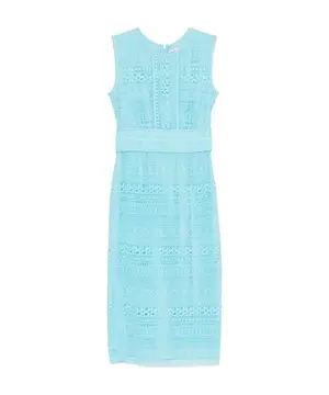 ERMANNO FIRENZE Round-neck Dress - Blue