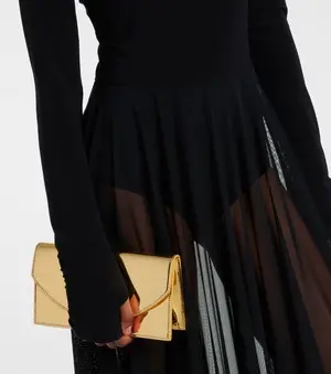 Norma Kamali Sheer Jersey And Mesh Midi Dress