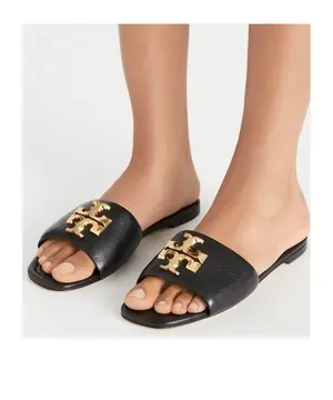 Tory Burch Square Toed Slippers