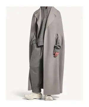 Balenciaga Long Double-faced Cape Coat
