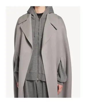 Balenciaga Long Double-faced Cape Coat