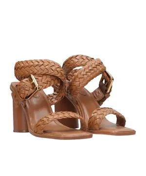 Schutz Braided Block Heeled Sandals