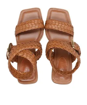 Schutz Braided Block Heeled Sandals