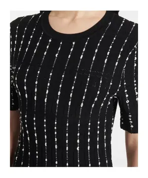 JOSEPH Ribbed-knit Midi Dress