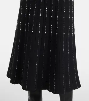 JOSEPH Ribbed-knit Midi Dress