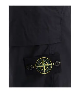 Stone Island Logo Patch Bermuda Shorts