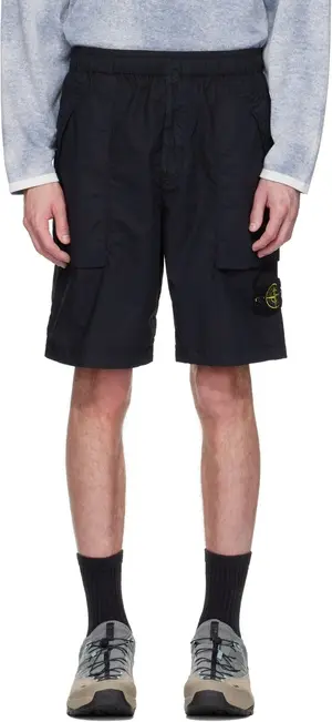 Stone Island Logo Patch Bermuda Shorts