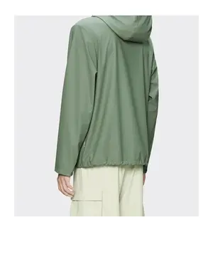 Rains Hooded Jacket With Drawstring And Flap Pockets