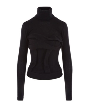 JORDANLUCA Long-sleeve High-neck Sweater