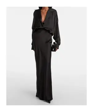 Norma Kamali Long-sleeved Gown