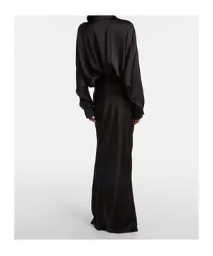 Norma Kamali Long-sleeved Gown