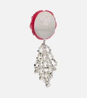 Magda Butrym Crystal-embellished Floral Drop Earrings