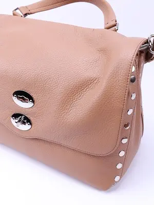 ZANELLATO Studded Shoulder Bag - Brown