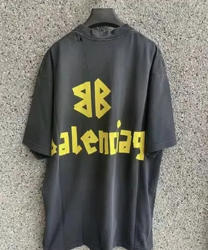 Balenciaga Tape Type Medium Fit T-shirt In Faded